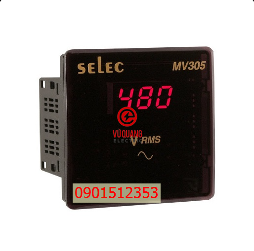 Đồng hồ đo điện áp Selec MV305 96x96mm - Thiết Bị Điện Vũ Quang