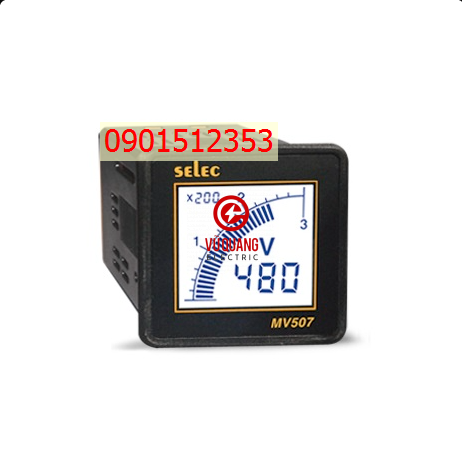 Đồng hồ đo điện áp Selec MV507 48x48mm - Thiết Bị Điện Vũ Quang