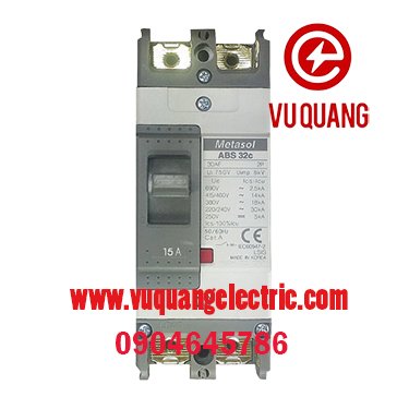 ABS32c 10A - Aptomat LS MCCB 2P 10A 25kA - Thiết Bị Điện Vũ Quang